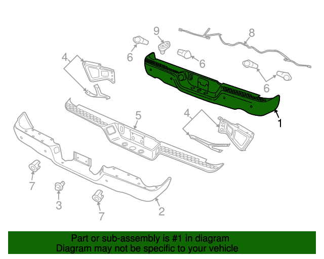 2009-2020 Mopar Bumper Assembly 55277451AE | TascaParts.com