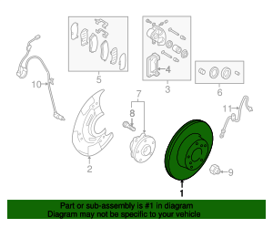 2015-2019 Subaru Disc Brake Rotor Front 26300AL03A | Subaru Parts Store