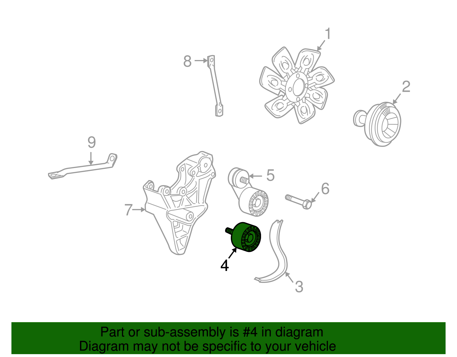 1990-2005 GM Drive Belt Idler Pulley 12580773 | OEM Parts Online
