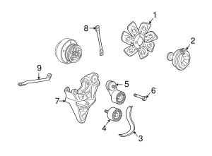 1990-2014 GM Serpentine Tensioner (Replaces Part Numbers 12456152 ...
