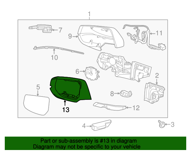 Buy Genuine GM Auto Parts - Fender (Part # 23497669) | GM Parts Store