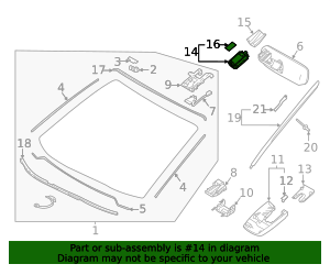 89941-11010 - Rain Sensor - 2020-2022 Toyota Highlander | OEM Parts To You