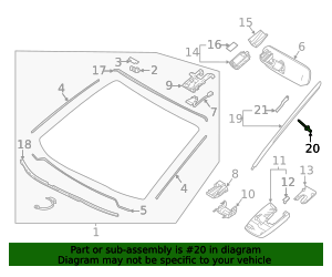 75547-0E010 - Side Molding Rivet - 2020-2022 Toyota | Sparks Parts