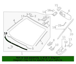 56153-0E020 - Lower Molding - 2020-2023 Toyota Highlander | OEM Genuine ...