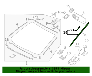 2020-2024 Toyota Highlander Side Molding 75504-0E020 | OEM Parts Online