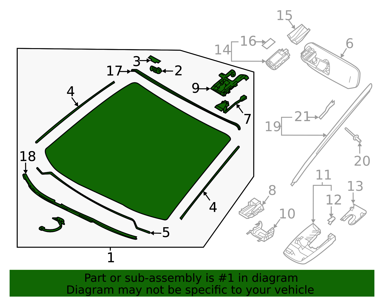 56101-0E761 - Windshield 2022-2024 Toyota Highlander | Longo Toyota Parts