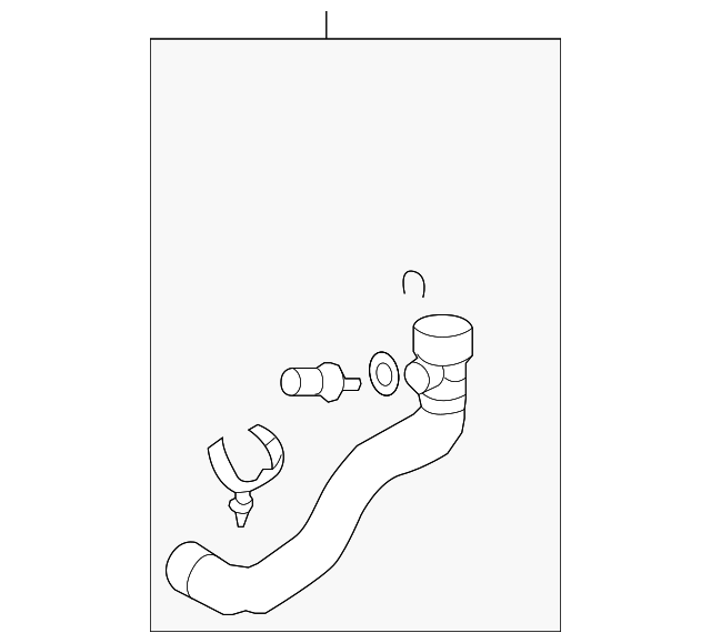 2006-2008 Volkswagen Passat Outlet Hose 3C0-122-051-BD | OEM Parts Online