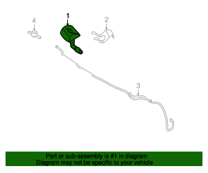 LR058563 - Headlight Washer Nozzle 2014-2016 Land Rover LR4 ...