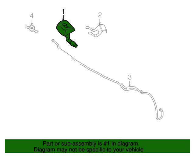 LR058562 - Headlight Washer Nozzle 2014-2016 Land Rover LR4 ...