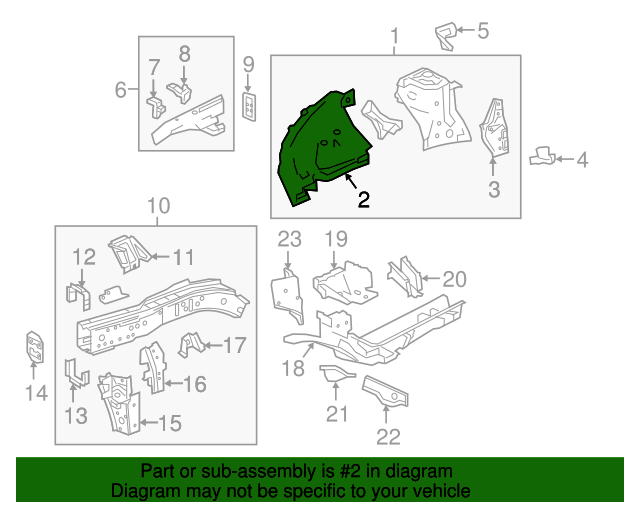 2017-2021 GM Front Panel - Driver's Side (LH) 84179517 | TascaParts.com