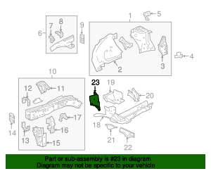 2020-2021 GM Inner Reinforced 84609033 | TascaParts.com