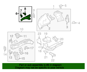 2017-2019 GMC Acadia Upper Rail - Driver's Side (LH) 84377309 ...