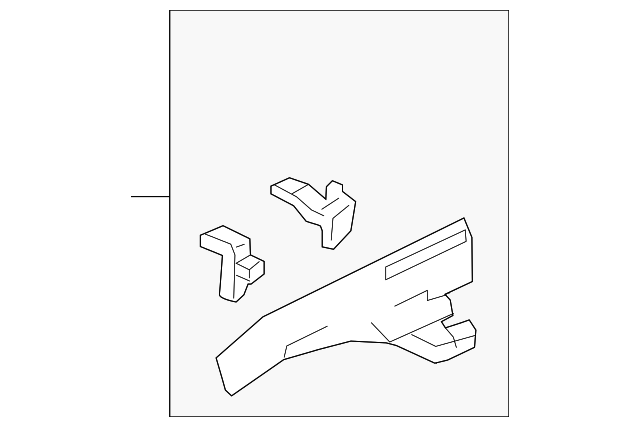 2020-2022 GMC Acadia Passenger Side Front Compartment Upper Side Rail ...