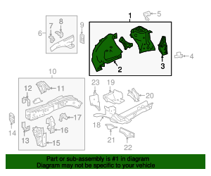 2017-2020 GM Apron Assembly - Driver's Side (LH) 84601529 | TascaParts.com