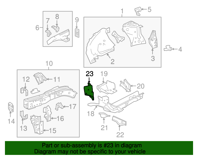 84609033 GM Inner Reinforced | GM Parts Store