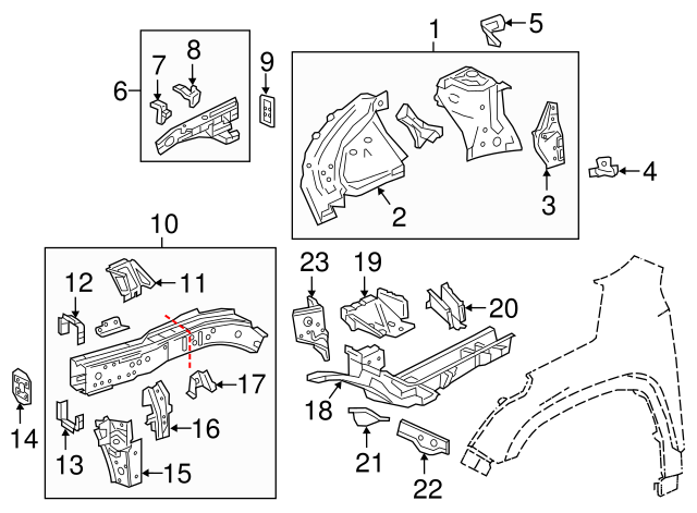 2017-2021 GM Front Extension - Driver's Side (LH) 84002363 | TascaParts.com