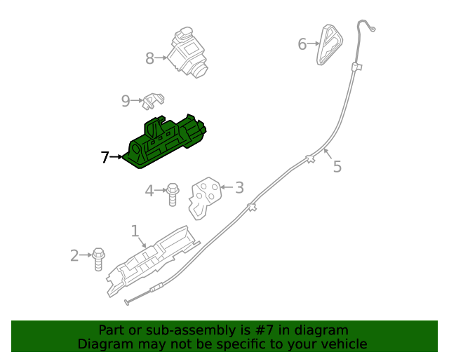 51247405634 - 2018-2024 BMW Trunk Lid Switch (51-24-7-405-634) | BMW of ...