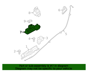 51247405634 - 2018-2025 BMW Trunk Lid Switch (51-24-7-405-634) | Parts ...