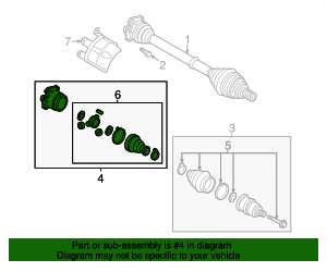 2008-2020 Audi Inner Joint Assembly 4H0-498-103-A | OEM Parts Online