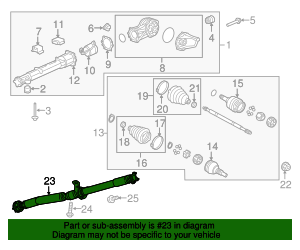 2012-2017 GM Shaft (Replaces 23167530) 86793346 GM | GMPartsDirect.com