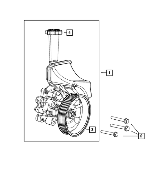 Power Steering Pump and Reservoir for 2014 Jeep Grand Cherokee | My ...