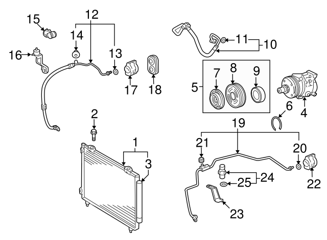 88718-02170 - Liquid Line Clamp 2000-2024 Toyota | Longo Toyota Parts