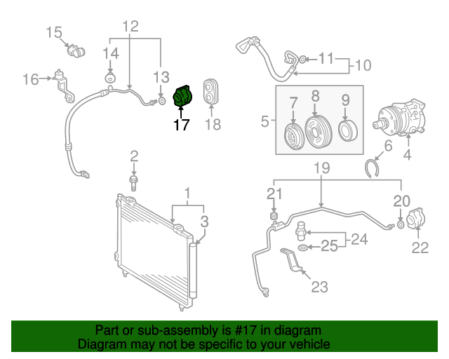 2000-2010 Toyota Suction Hose Clamp 88718-02160 | Elmhurst Toyota Parts