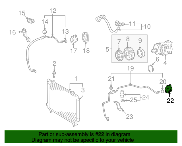 88718-02170 - Liquid Line Clamp 2000-2024 Toyota | Ourisman Toyota Parts