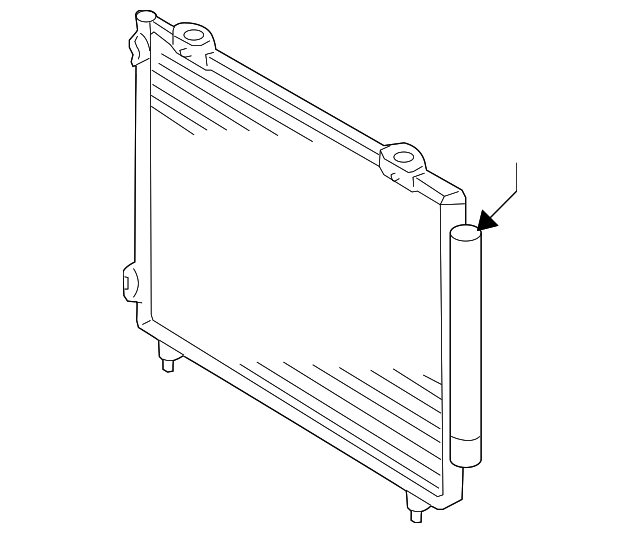 88460-AZ006 - Condenser - 2005-2008 Toyota | OEM Genuine Toyota Parts