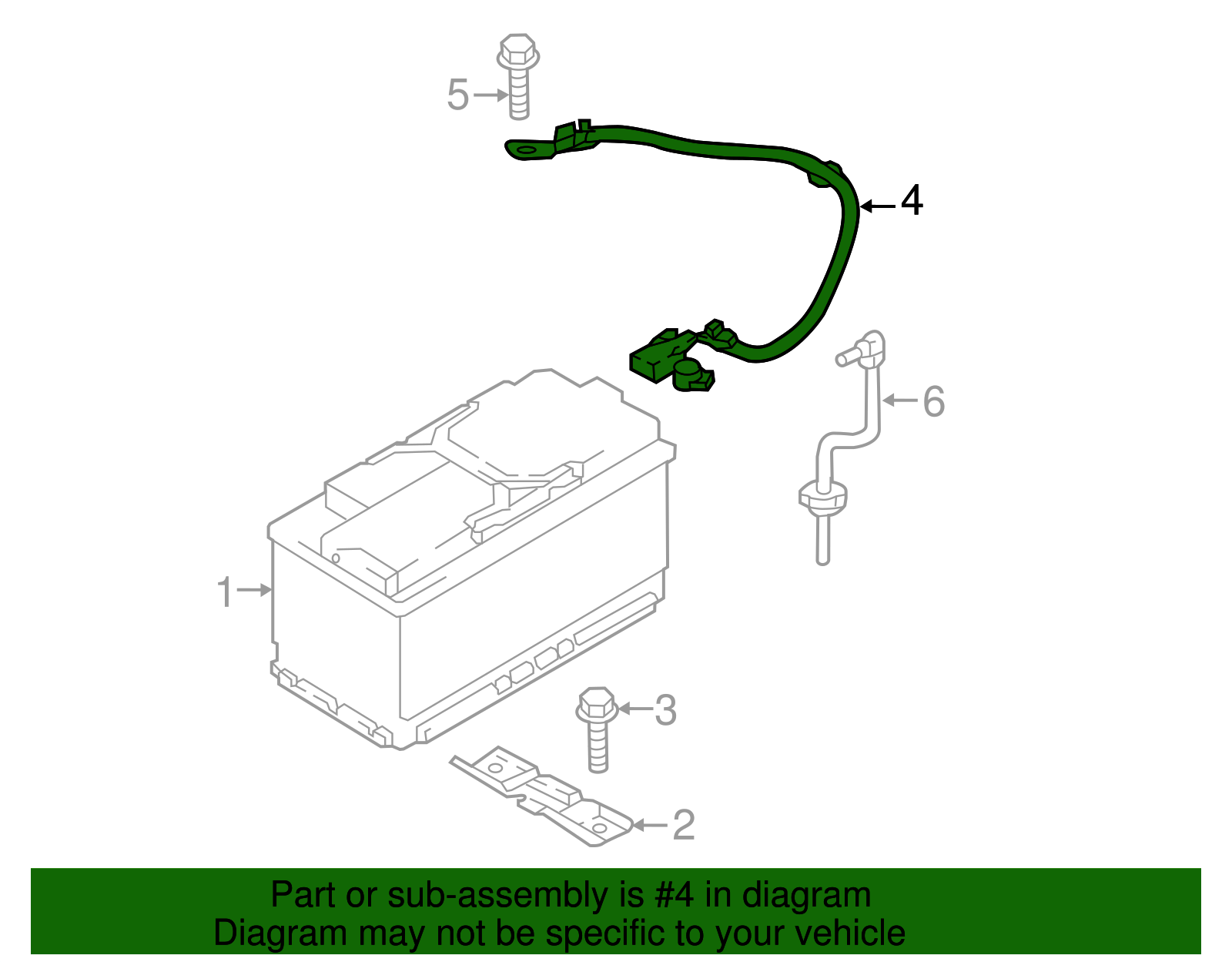 2022-2023 Kia Stinger Negative Cable 37180-J5200 | QuirkParts