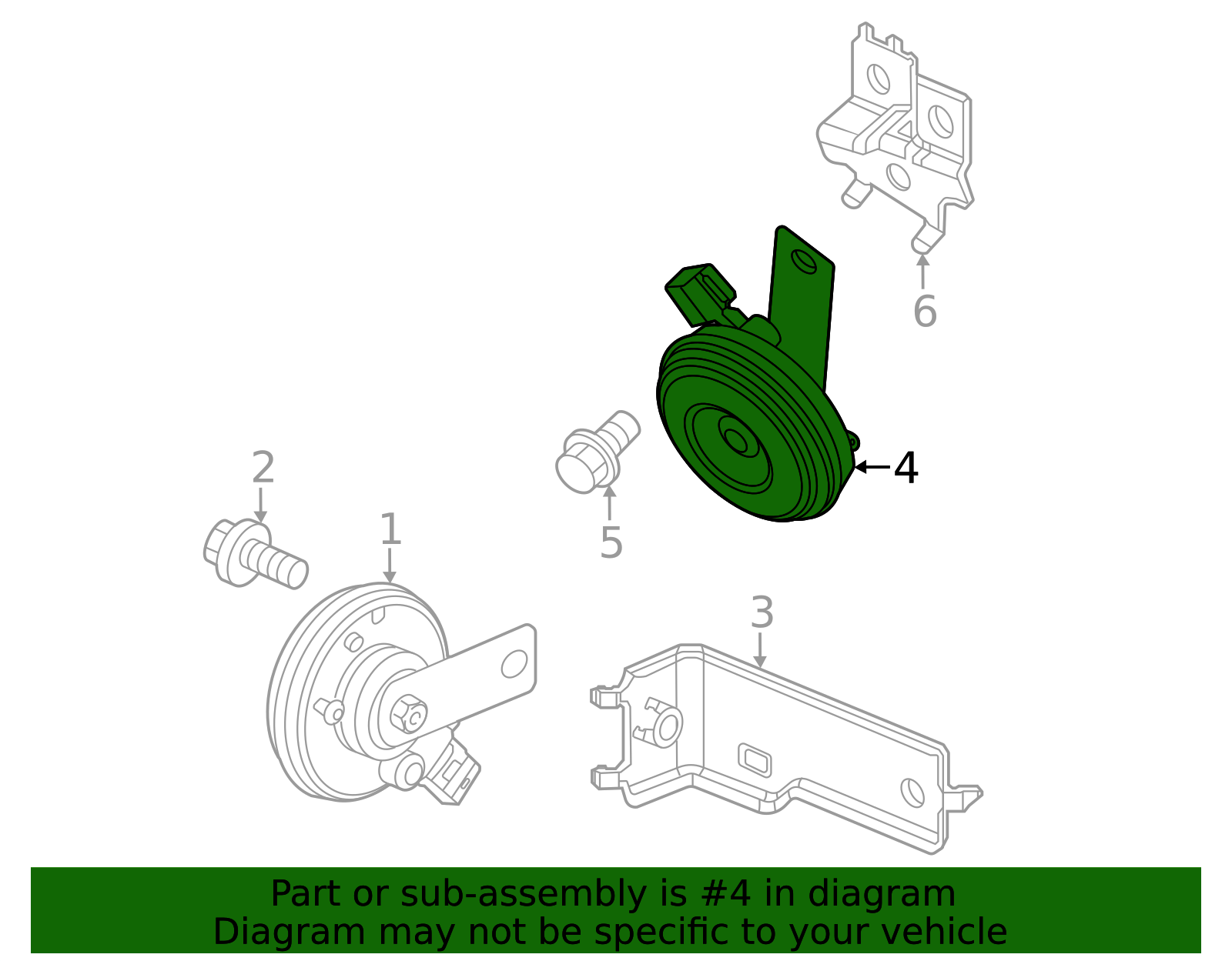 38100-T20-A01 - 2022-2025 Honda Civic - Low Note Horn | Genuine Honda Parts