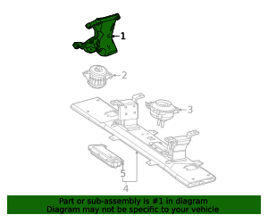 176-223-55-00 - Engine Mount Support Bracket 2020-2023 Mercedes-Benz ...