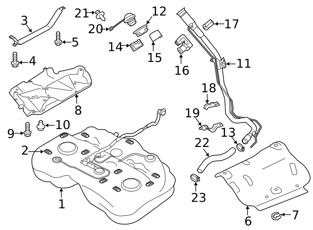 2019-2024 Subaru Ascent Tank Strap 42017XC00A | Subaru Parts Store