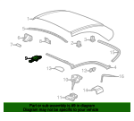 1997-2013 Porsche Convertible Top Latch 996-563-401-00 | Sunset Porsche ...