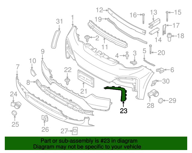 51117462300 - 2018-2021 BMW i3 Trim Bezel (51-11-7-462-300) | BMW of ...