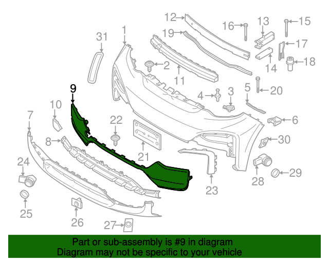 51117484523 - 2018-2021 BMW i3 Center Cover (51-11-7-484-523) | BMW of ...
