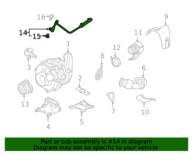 2016-2019 Ford Water Outlet FC3Z-9U469-B | QuirkParts
