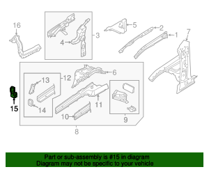 2011-2018 Porsche Cayenne Bumper Impact Bar Bracket 958-505-879-00 ...