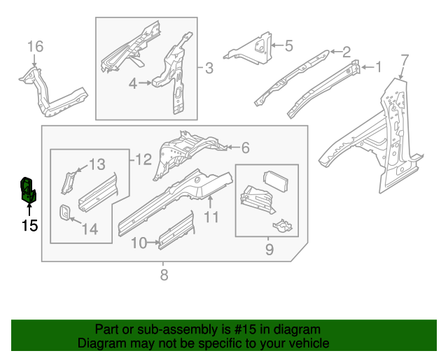 Genuine Porsche 958-505-879-00 |Bumper Impact Bar Bracket | FREE ...