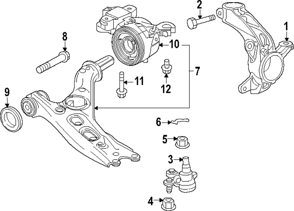 2023-2025 Honda CR-V Lower Control Arm 51350-3A0-A00 | Honda Factory Parts
