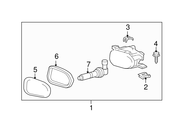 Genuine OEM Fog Lamp Assembly | 211-820-05-56-64 | Fits Select 2003 ...