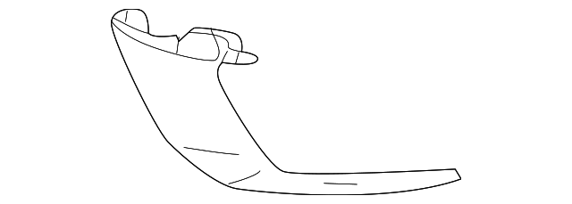 2018-2019 Mitsubishi Outlander Sport Lower Molding 6400K715 ...