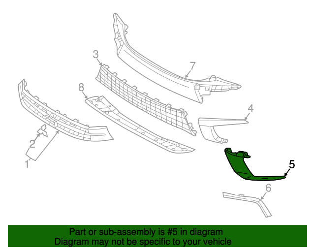 2018-2019 Mitsubishi Outlander Sport Lower Molding 6400K716 ...