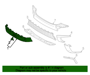 6402A504 - Upper Grille 2018-2019 Mitsubishi Outlander Sport ...