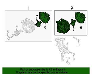 2015-2018 Audi Alternator 06J-903-023-BX | OEM Parts Online