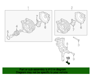 2009-2022 Audi Disc Brake Caliper Bracket Mounting Bolt N-910-268-02 ...