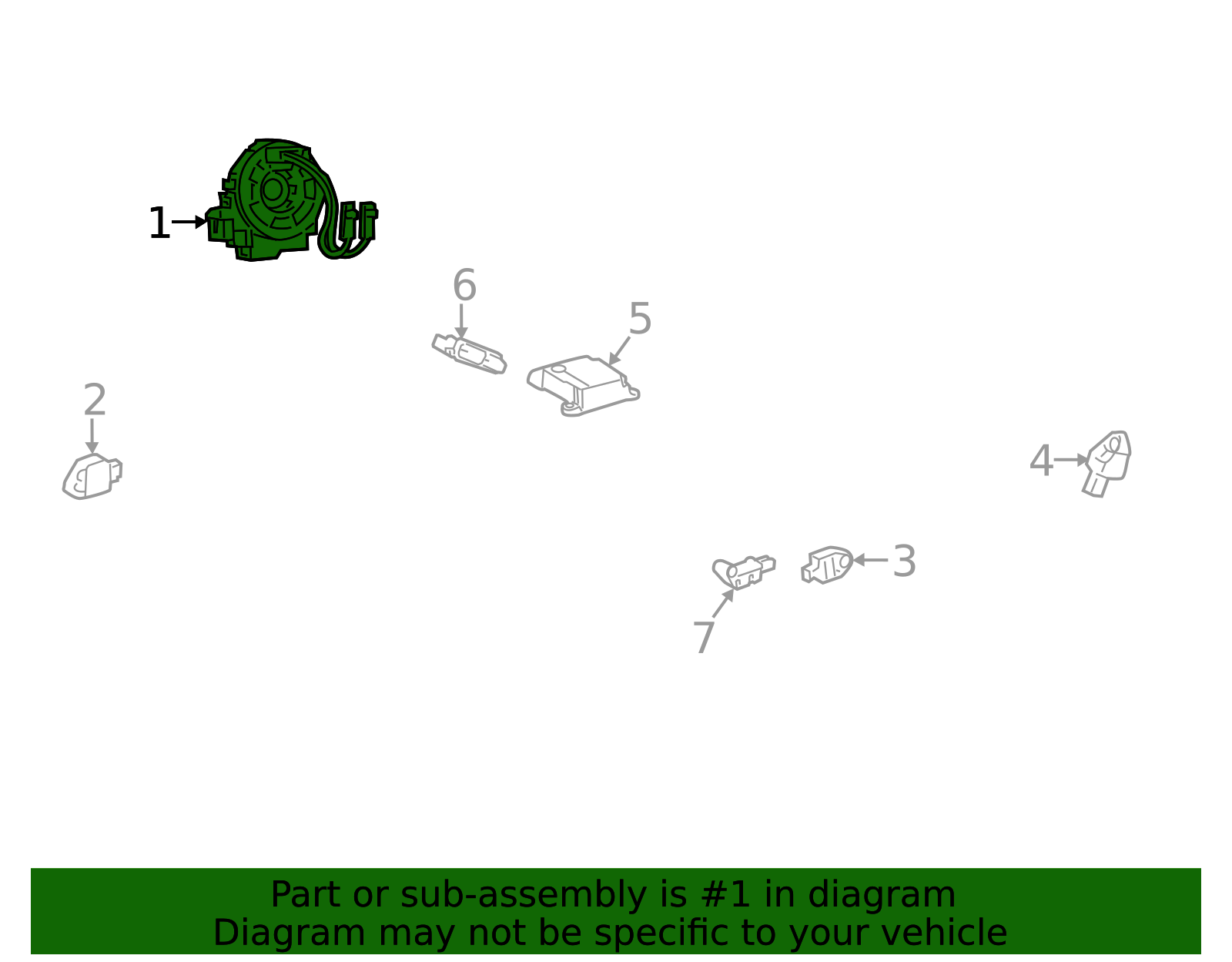 2018-2024 Toyota Clock Spring 84308-06040 | Toyota Parts Center