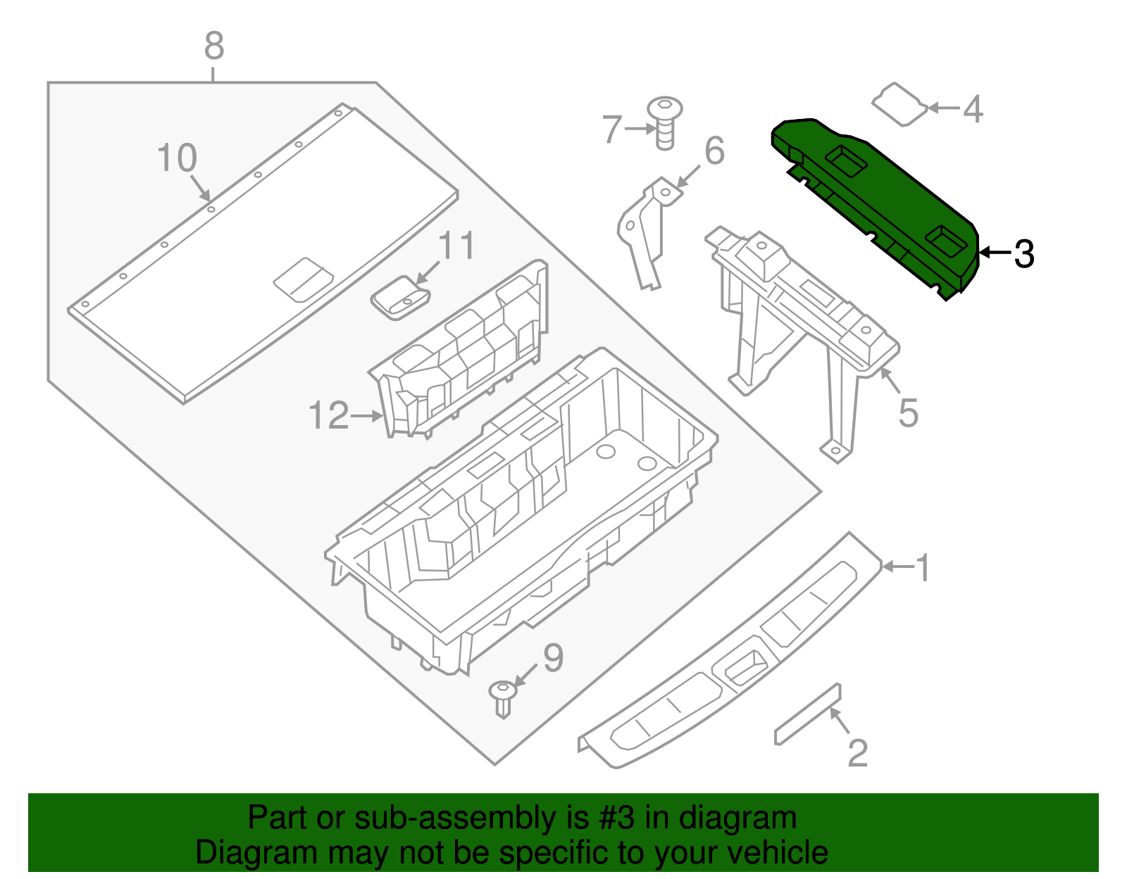 2013-2017 Infiniti Side Trim 84907-3JA0B | Faulkner Infiniti of Willow ...