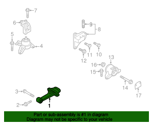 Genuine Engine Mount for 2013-2015 Hyundai Sonata | Part# 21950-3S000 ...