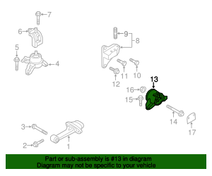 Genuine Trans Mount for 2011-2014 Hyundai Sonata | Part# 21830-3Q750 ...